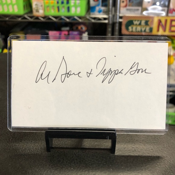 Other | Al Tipper Gore Dual Signed Cut Autograph 45th Us Vice President ...